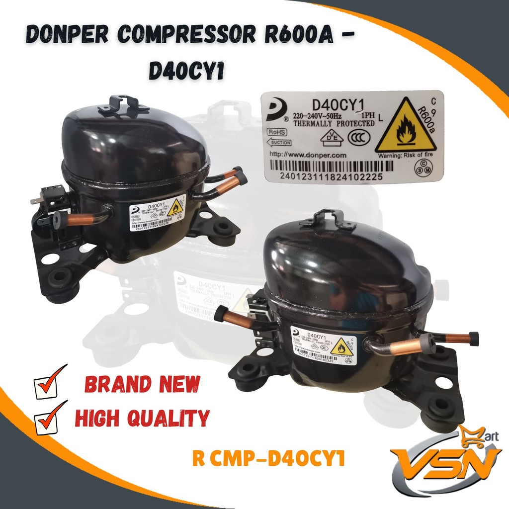 [READY STOCK]Donper R CMP-D40CY1 Compressor R600a Ultra Compact Low Power | Mini Fridge/Skincare ...