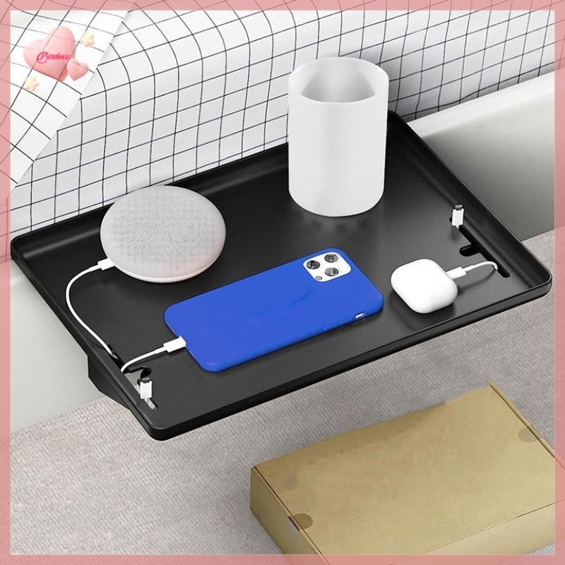 Purelove> Hanging Bedside Storage Shelf Clip-on Bedside Tray Floating Furniture For Bunk Bed ...