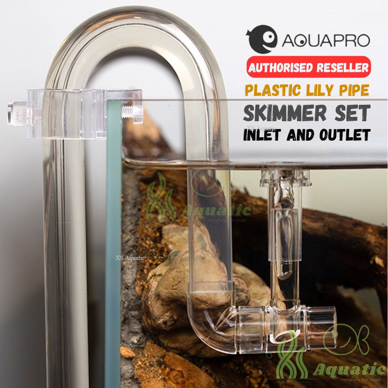 AQUAPRO Plastic Mini Aquarium Inflow Outflow Lily Pipe 12mm 16mm ...