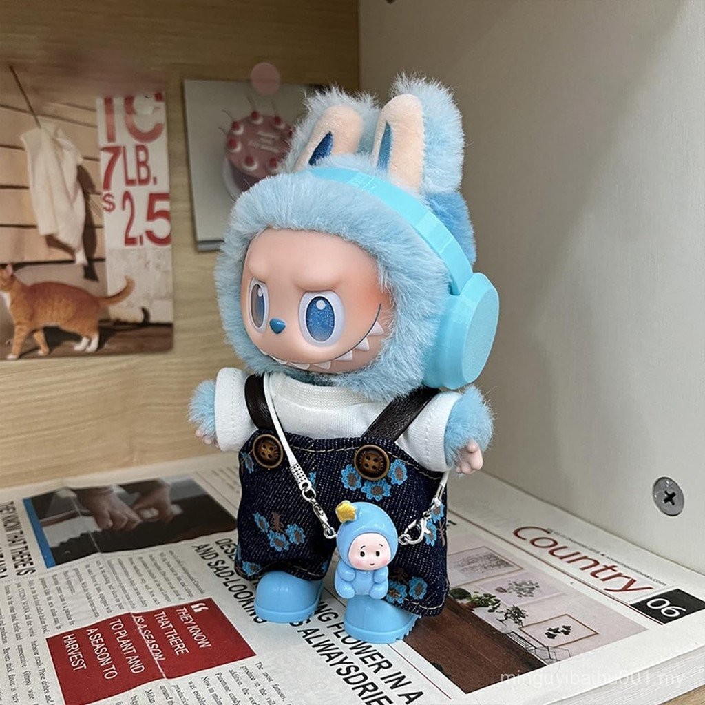 Pakaian Anak Patung Serasi dengan Labubu(17cm-6.7in) V3 Big INTO Energy ...