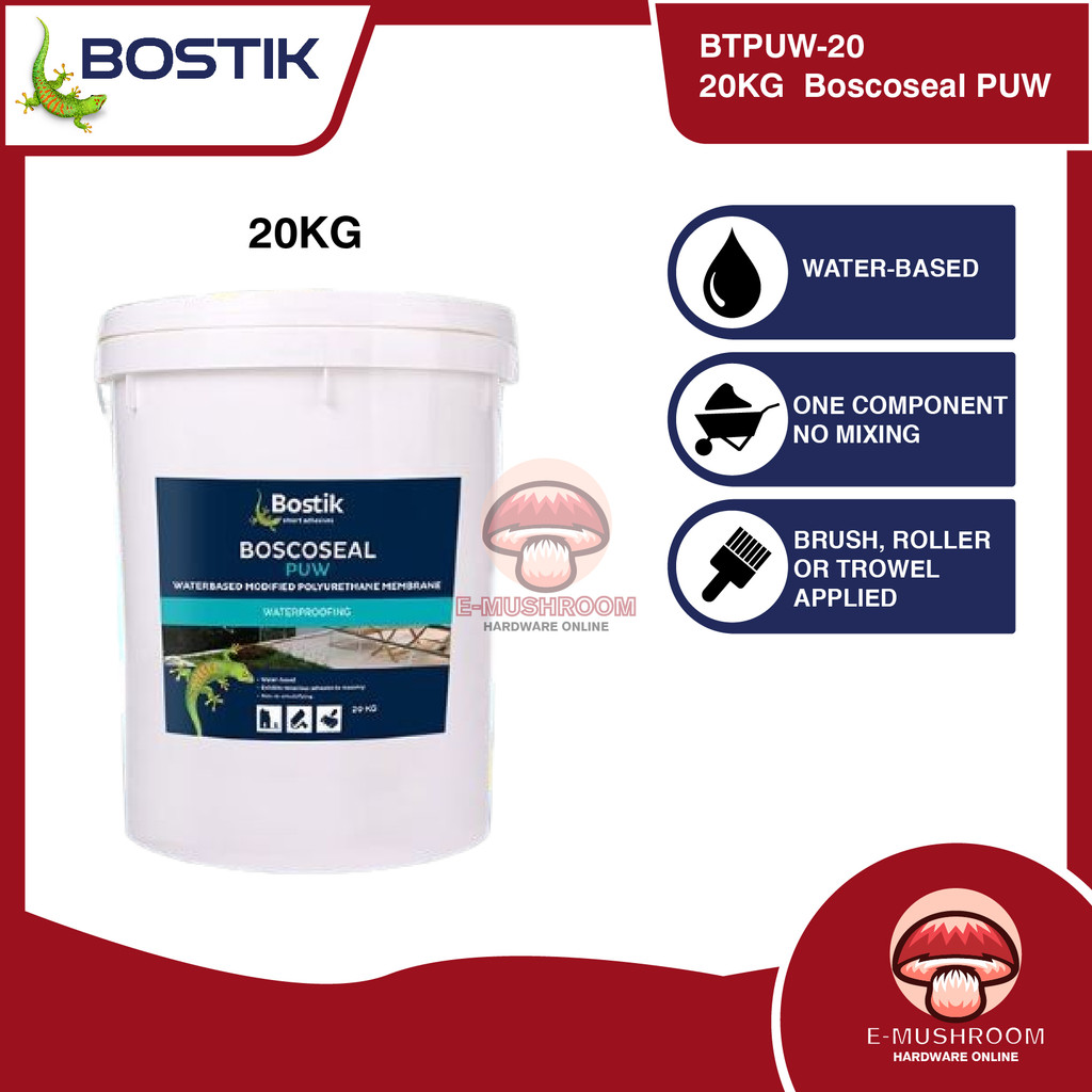 20KG Bostik Boscoseal PUW Water Based Modified PU Waterproofing ...