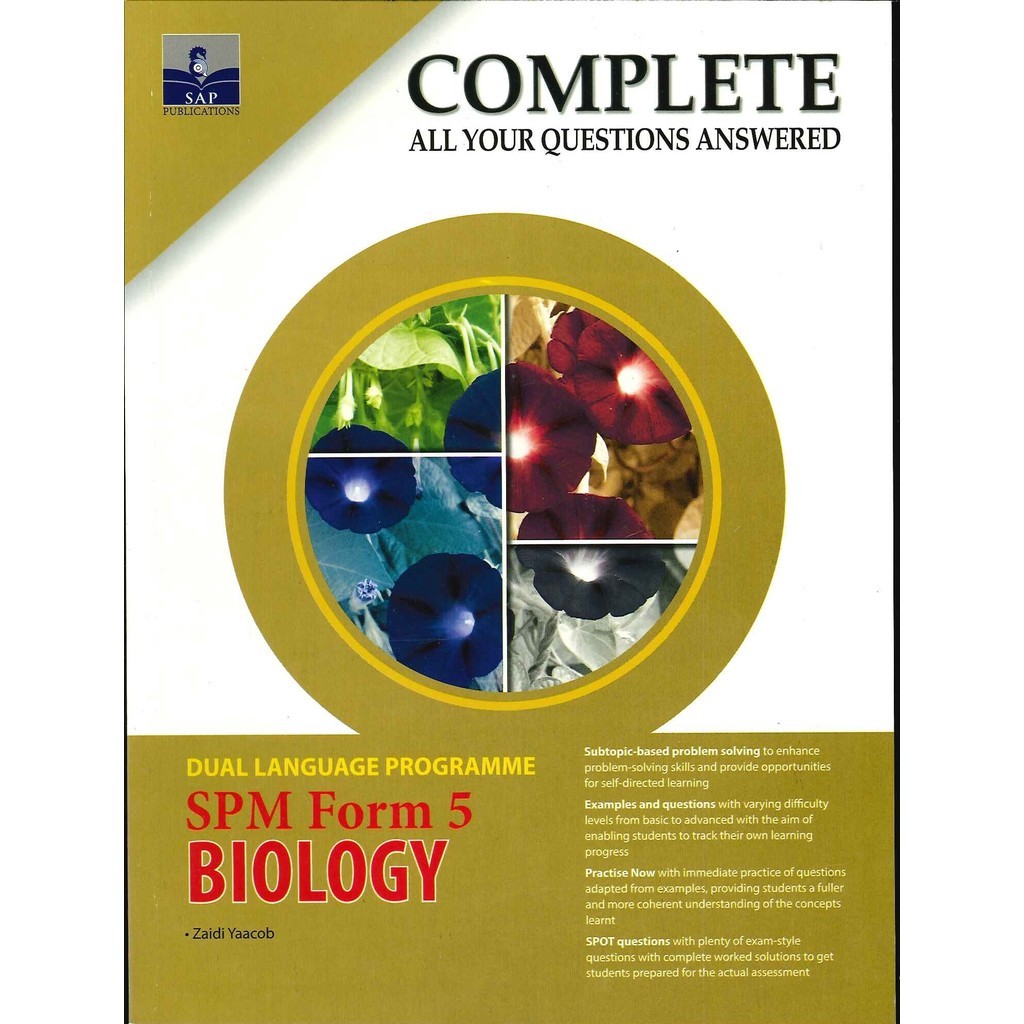COMPLETE DUAL LANGUAGE PROGRAMME SPM FORM 5 BIOLOGY | Shopee Malaysia