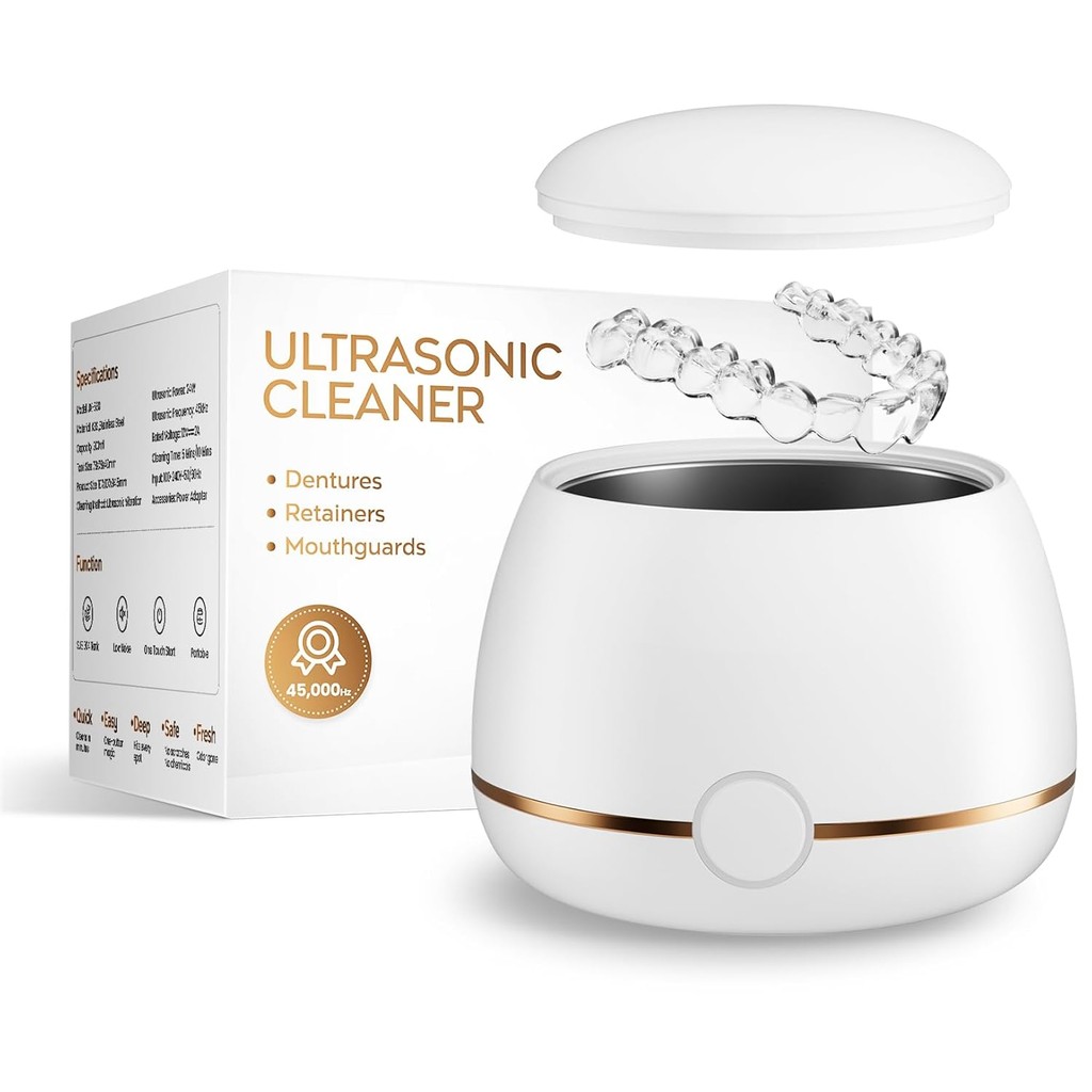 Dental Ultrasonic Retainer Cleaner Machine: Nicwell 200ML Denture ...