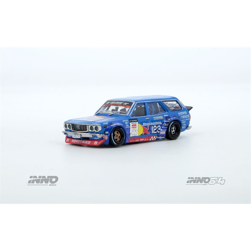 INNO 1:64 MAD MIKE 1976 RX3 Station Wagon D1GP 2024 BLUE#23 Diecast ...