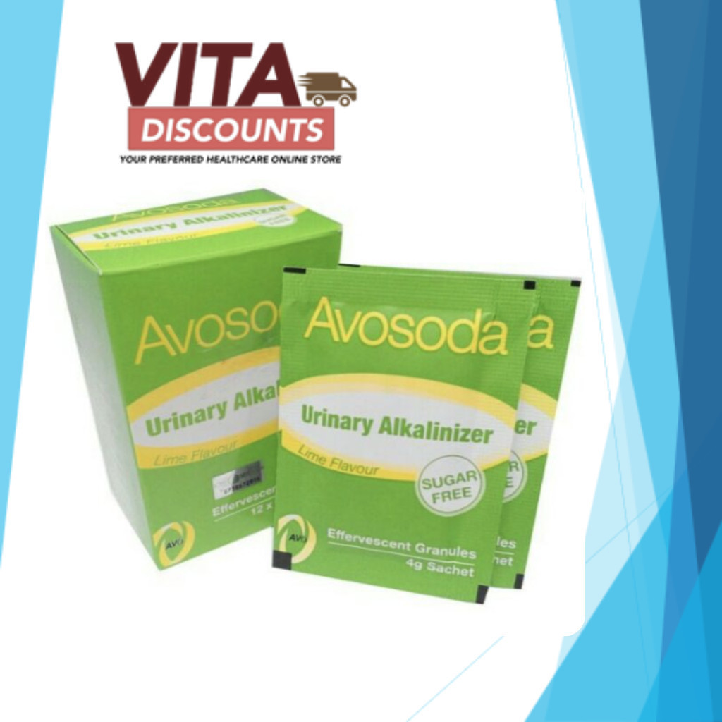 AVOSODA URINARY ALKALINIZER EFFERVESCENT GRANULES 4G 12S EXP07/2027 ...