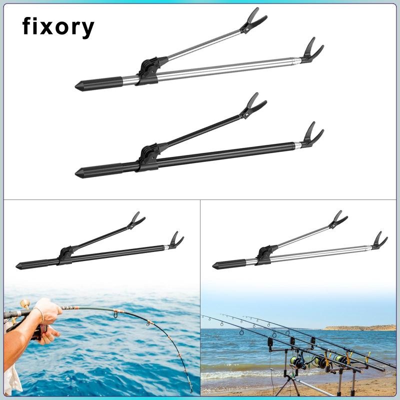 fixory Bank Fishing Rod Holder, Telescoping Fishing Rod Holder ...