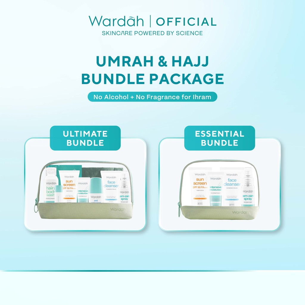 Wardah Umrah & Hajj Package - Complete Regimen, No Fragrance and ...