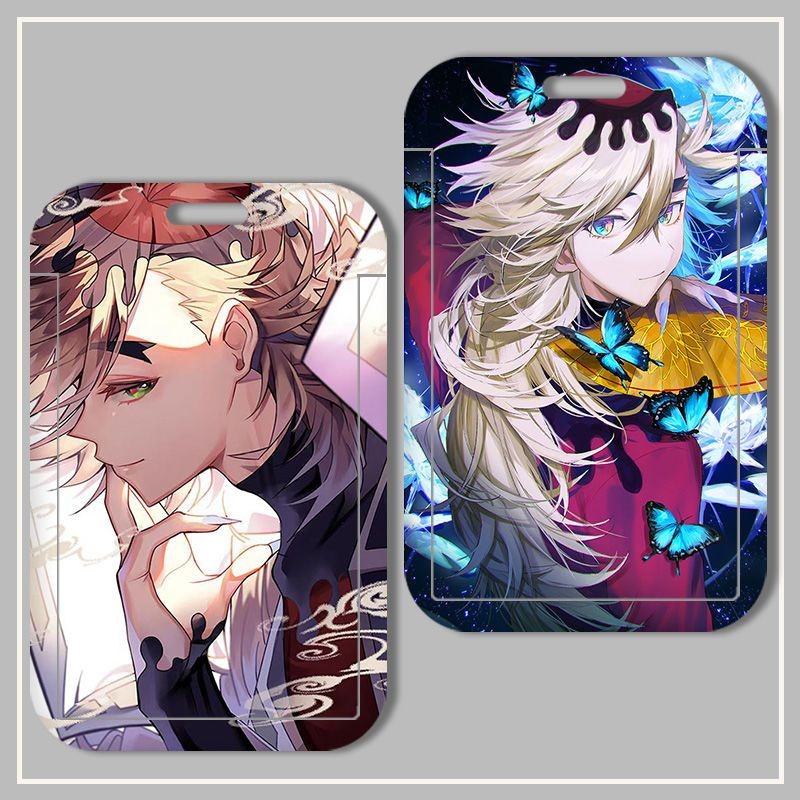 Demon Slayer Douma Fashion Bus Card Cover Student Campus Access ID Card ...