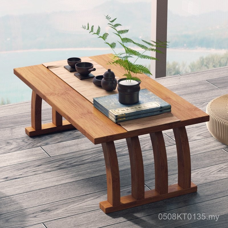 Bay Window Small Coffee Table Household Kang Table#榻榻米坐地矮折叠卧室茶桌楠竹小宝桌子日式 KQEW | Shopee Malaysia