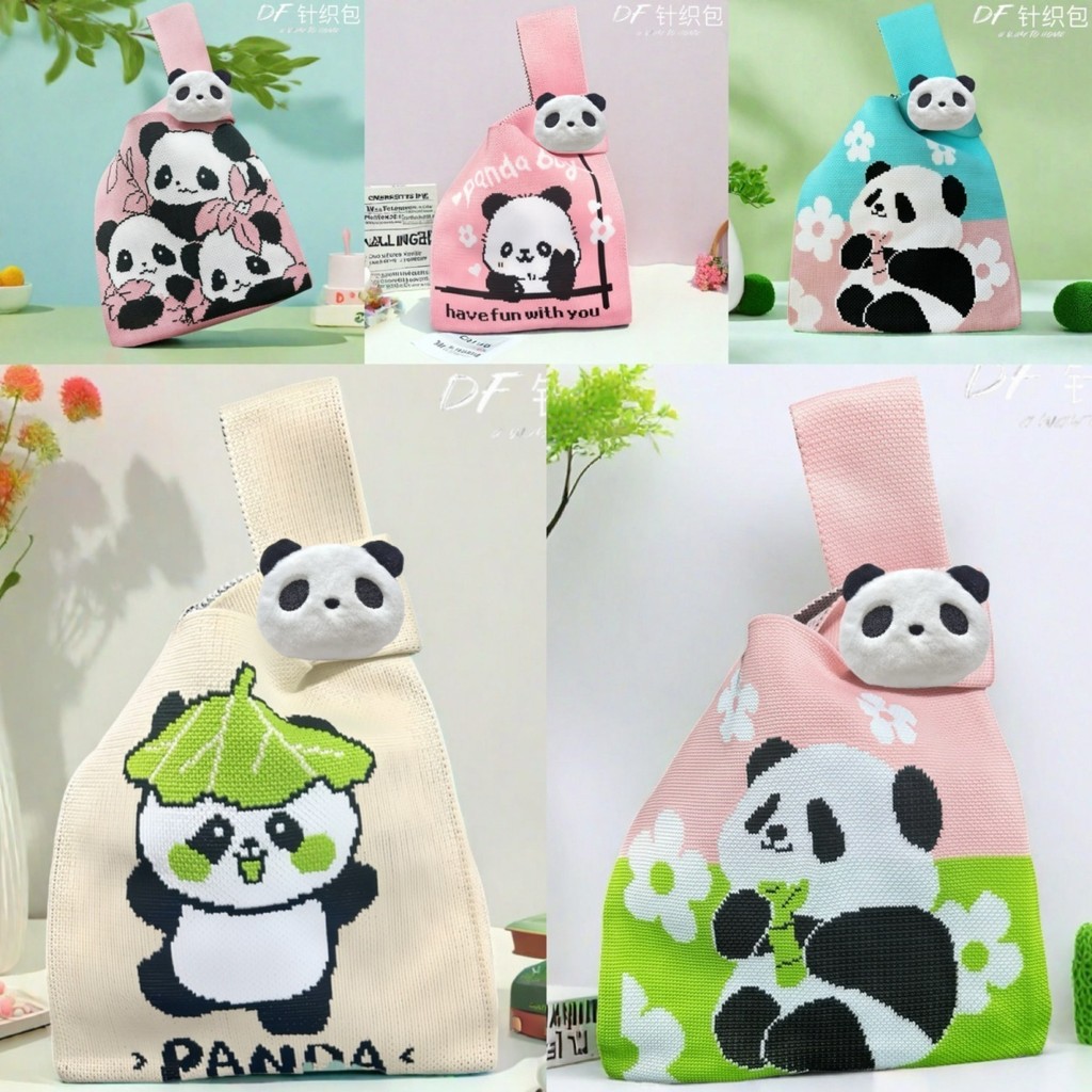 Cartoon Cartoon Bag Panda Souvenir Handbag Hand Carry Out Lunch Box ...