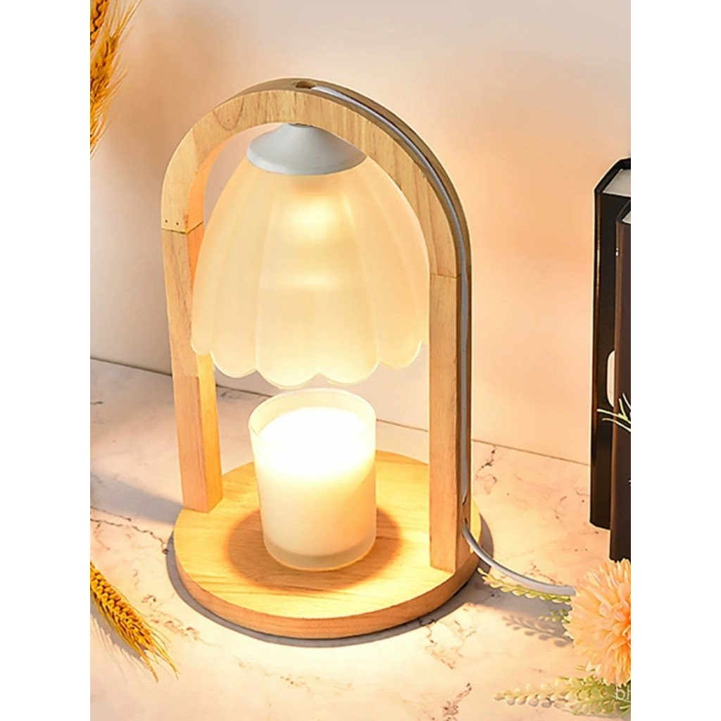 Lampu Lebur Lilin Kelopak Kayu Gaya Jepun Hiasan Bilik Tidur Suasana ...