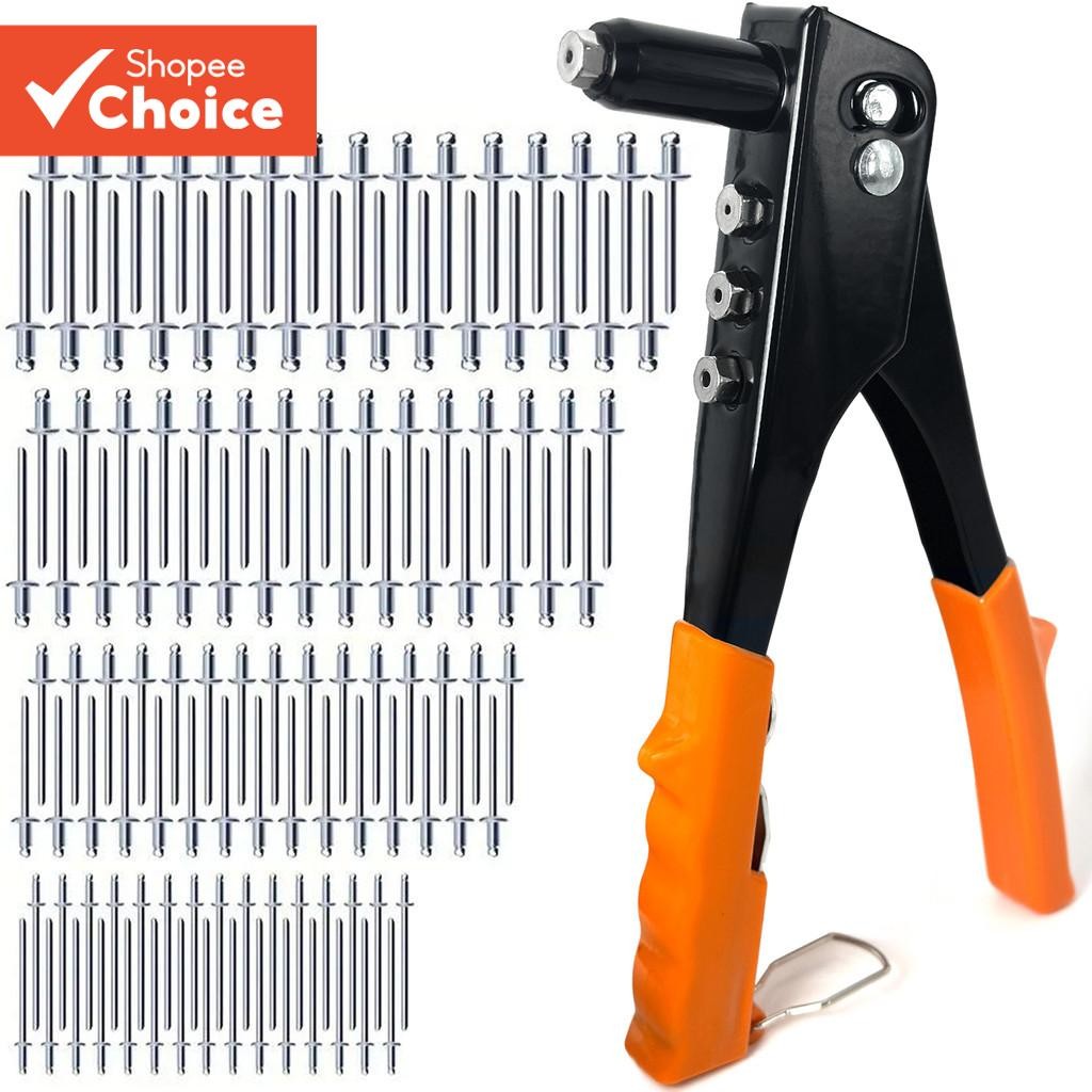 121pcs heavy-duty riveting machine set - core pulling rivet gun, blind ...