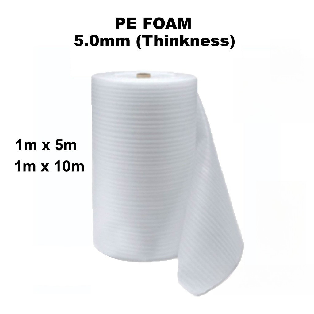 PE Foam 5MM x 1M x 5M/10M Roll PE FOAM POLYETHYLENE ROLL Engineering ...
