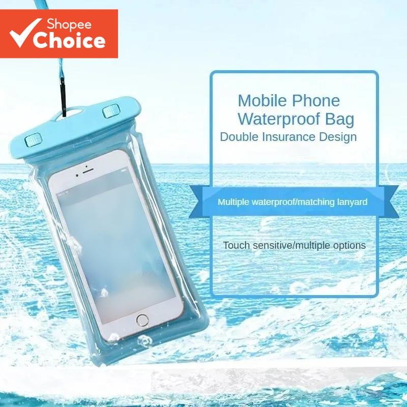 Thickened Waterproof PVC Phone Bag with Touch Screen and Metal 360 ...