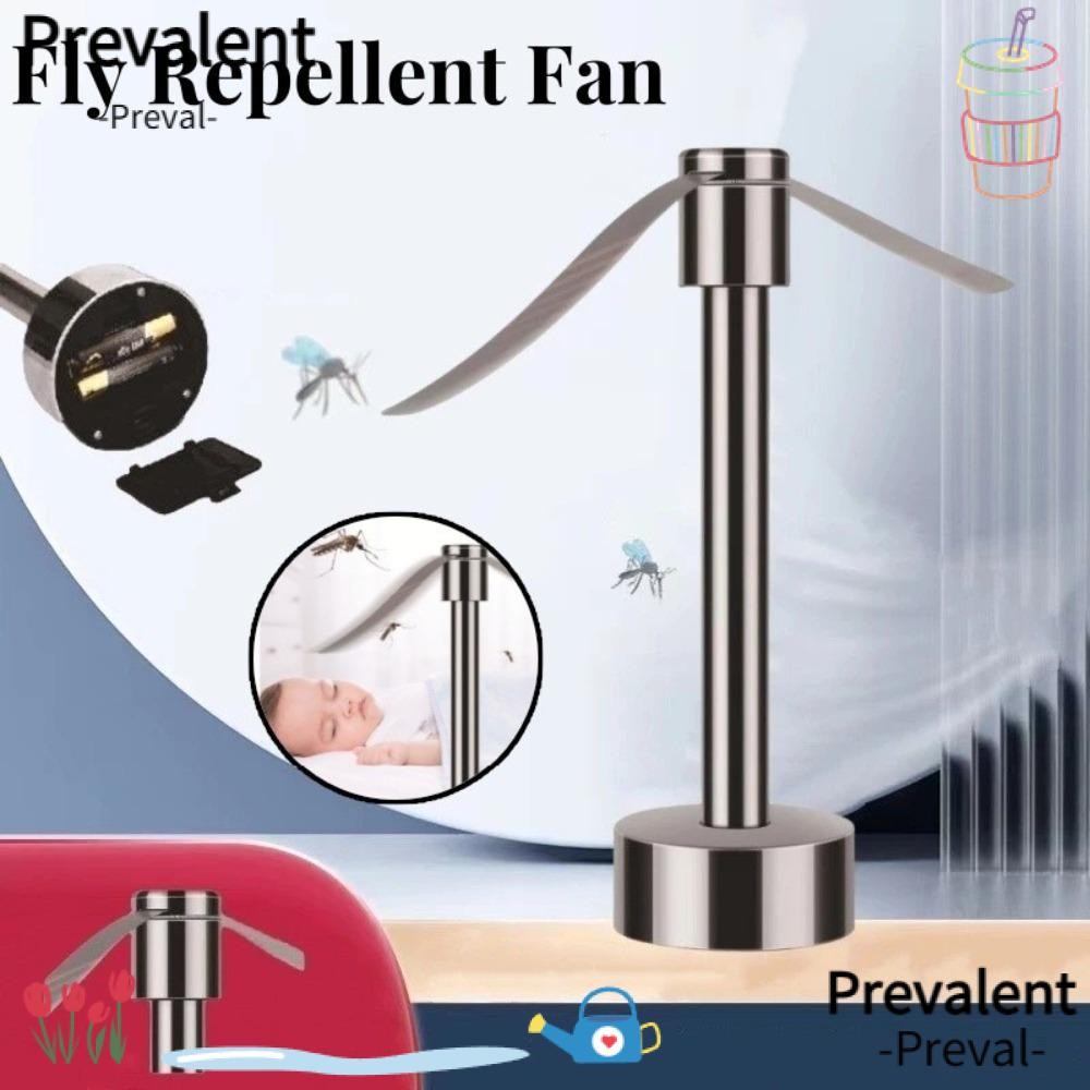 PREVALENT Fly Repellent Fan, Stainless Steel Silent Automatic Fly Trap ...