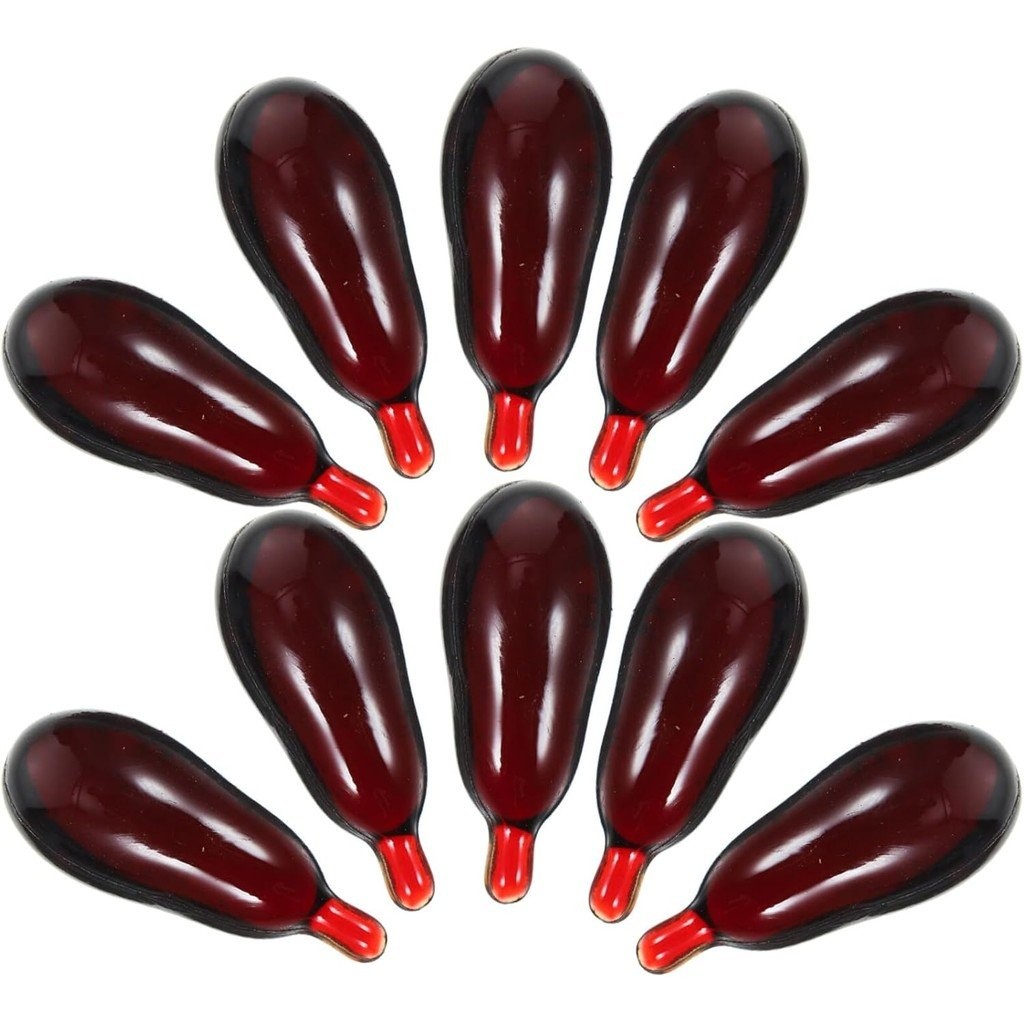 Amosfun 30 Pieces Art Blood Halloween Blood Capsules Blood Pills Movie ...