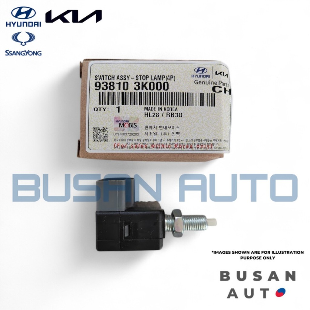 Genuine Brake Light Switch for Hyundai & Kia Models – 93810-3K000 ...