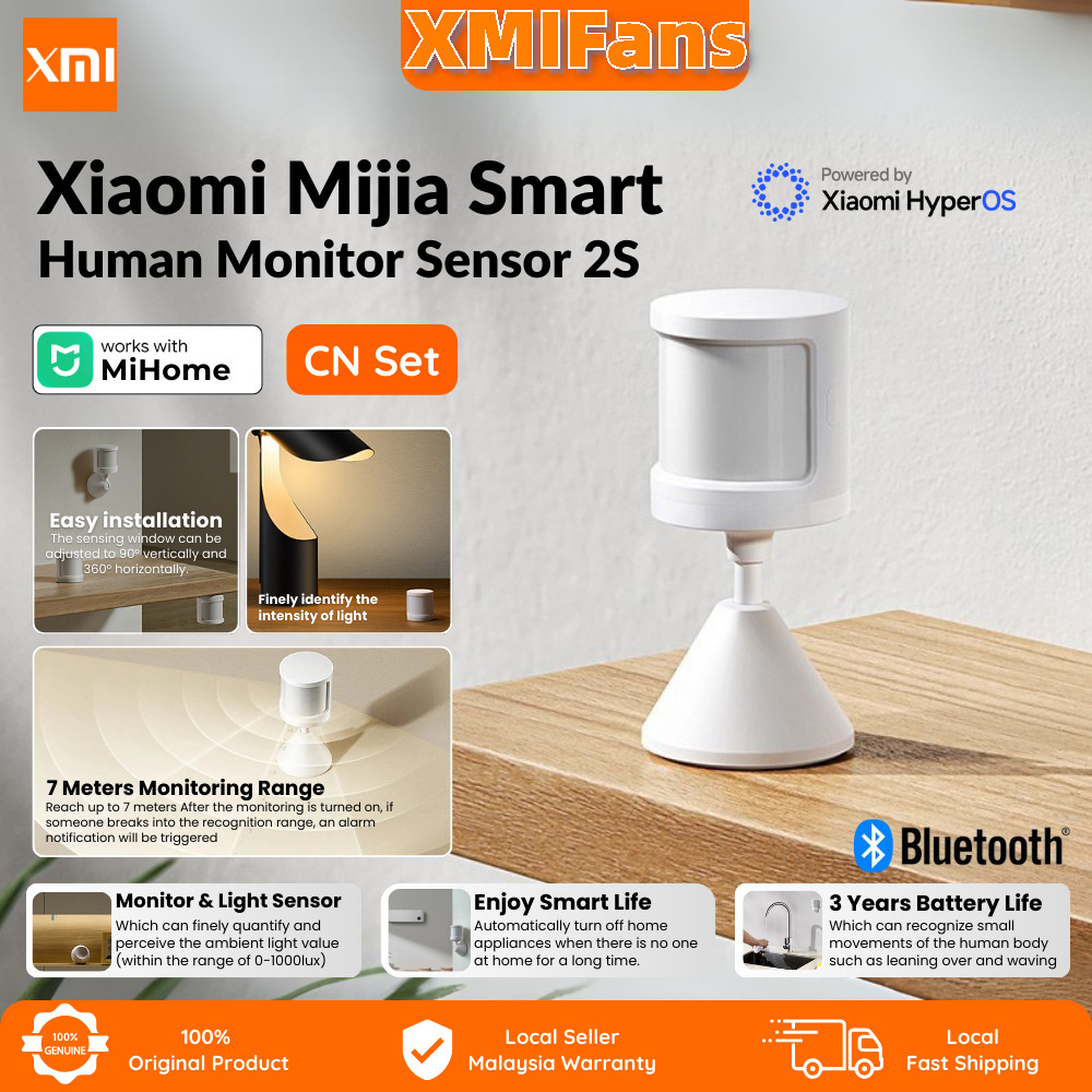 Xiaomi Human Body Sensor 2S Motion Sensor Smart Human Body Sensor ...
