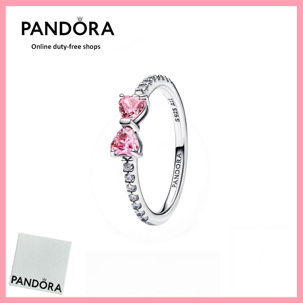 [Duty Free] PANDORA 100% Latest S925 Pure Silver Jewelry Sparkling Pink ...