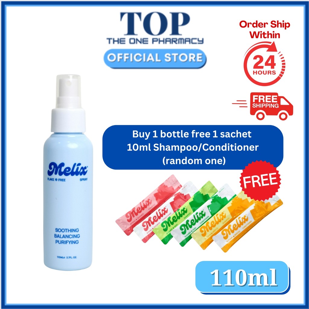 Melix Flake Free Spray | Improve hair loss - 110ml [ buy 1 set foc 1pcs ...