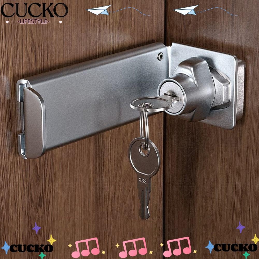 CUCKO Padlock Hasp, 90 Degree Stainless Steel Door Clasp Lock, Anti ...