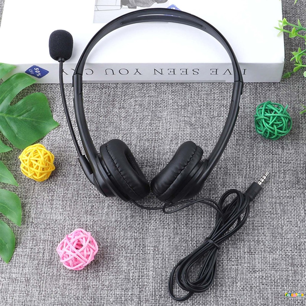 Wired Earphone Headset with Mic Plug and Play Design Multi-Platform ...