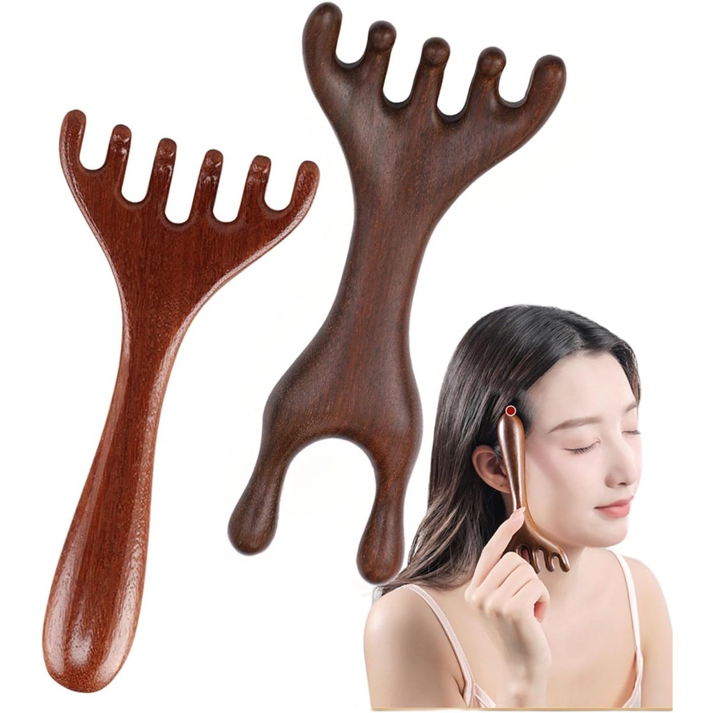 5 Touch Therapy Comb for Feet, Foot Massage Comb, Head and Neck Massage ...