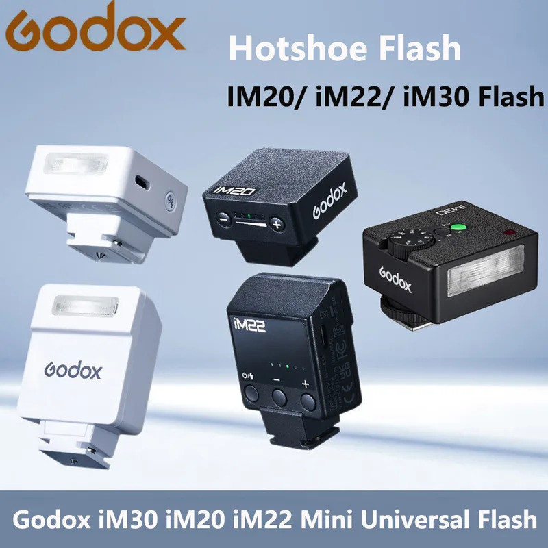 New Godox Mini Camera Flash iM30/iM20/iM22 For Canon Fuji f1-230 Sony ...