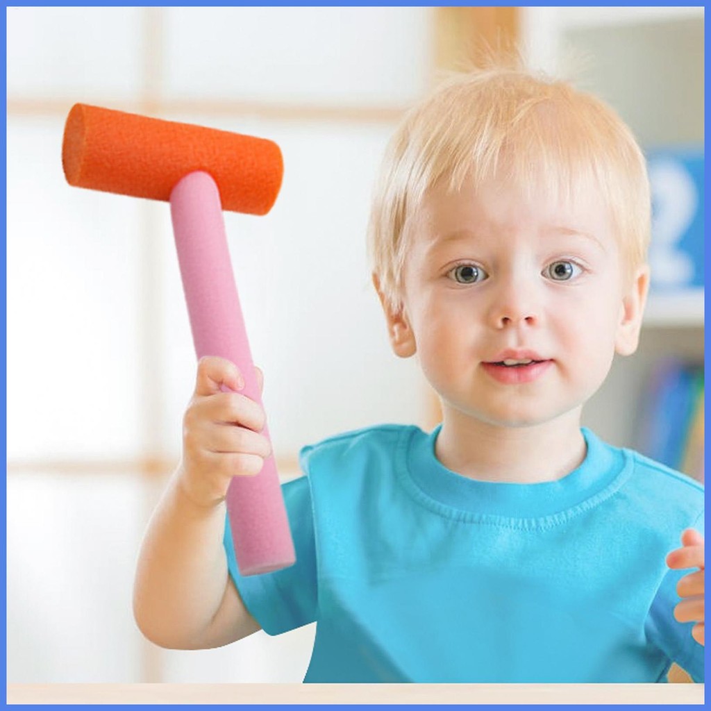 Kids Hammer Colored Hammering Toys Safe Foam Percussion Equipment 4 ...