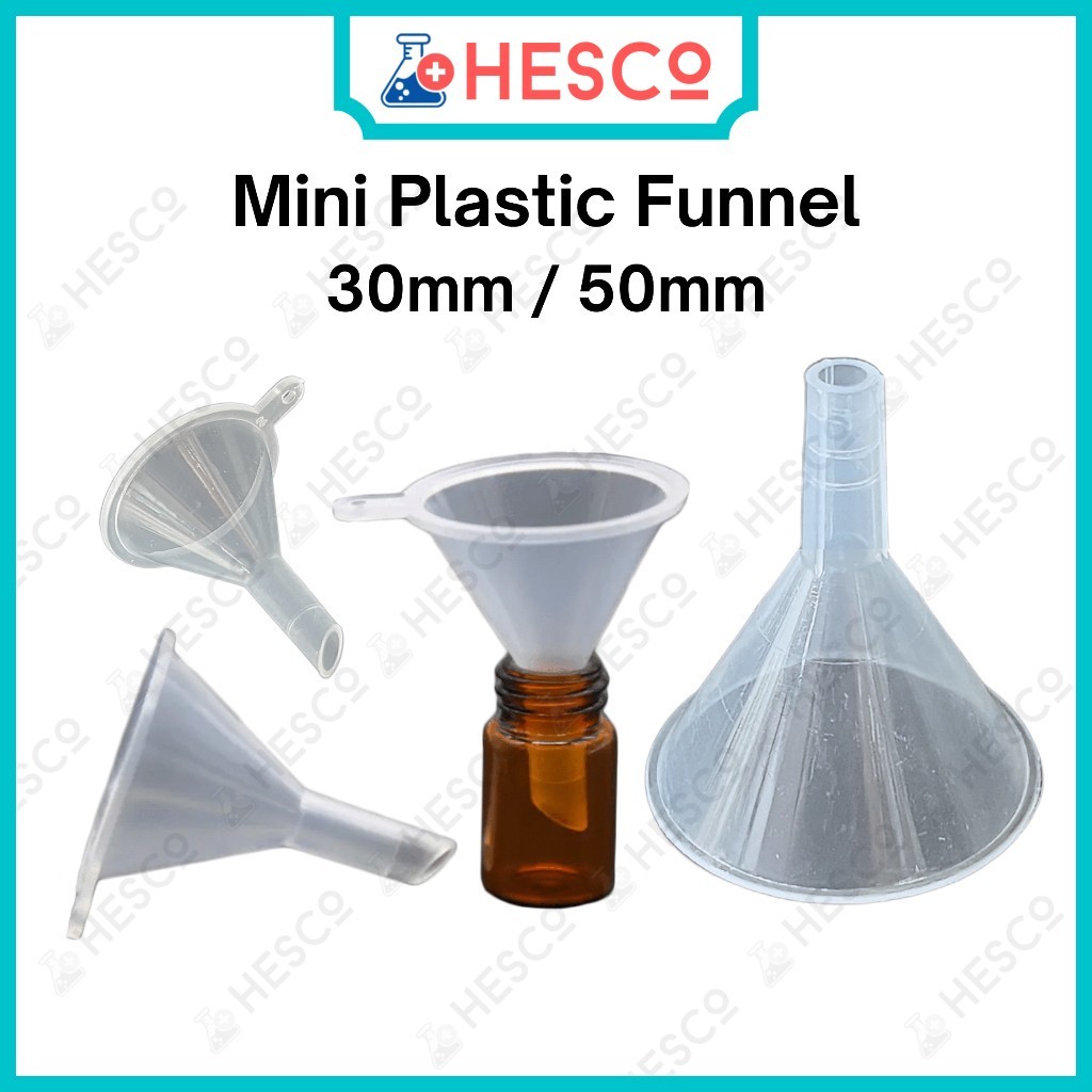 Small Mini Plastic Filter Funnel Clear – 30mm/50mm – Corong Plastik ...