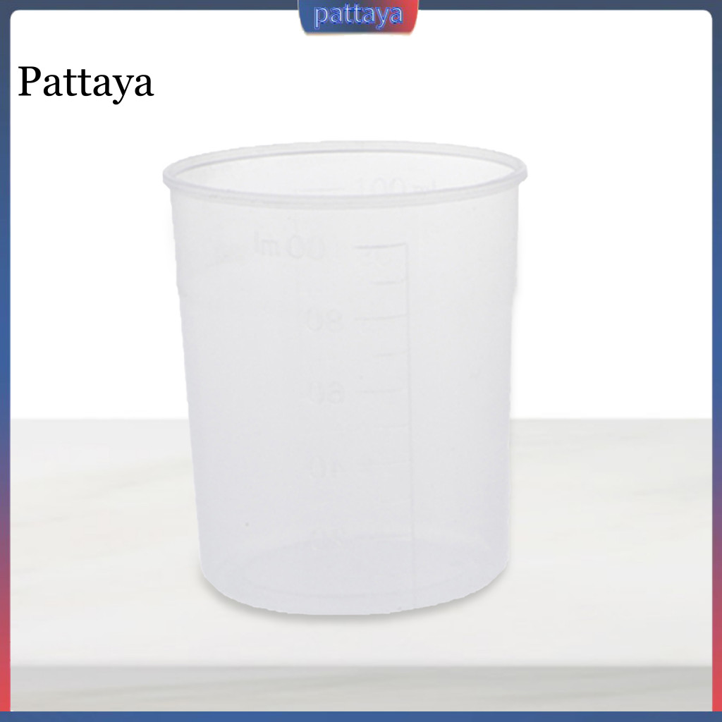 {pattaya} 100ML Scale Cup Reusable Stackable Plastic Washable Measuring ...