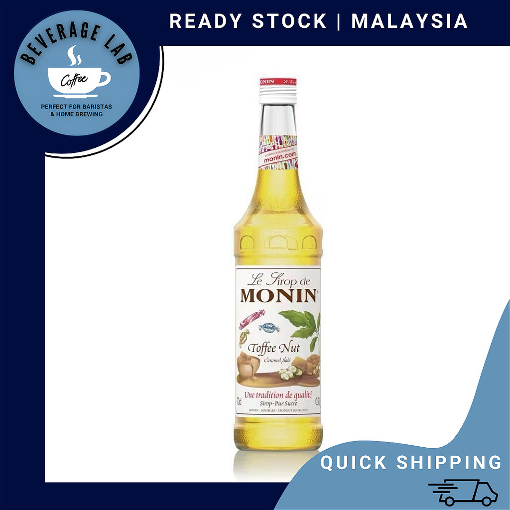 BEVERAGE LAB MONIN Premium Syrup Toffee Nut (700ml) | Shopee Malaysia
