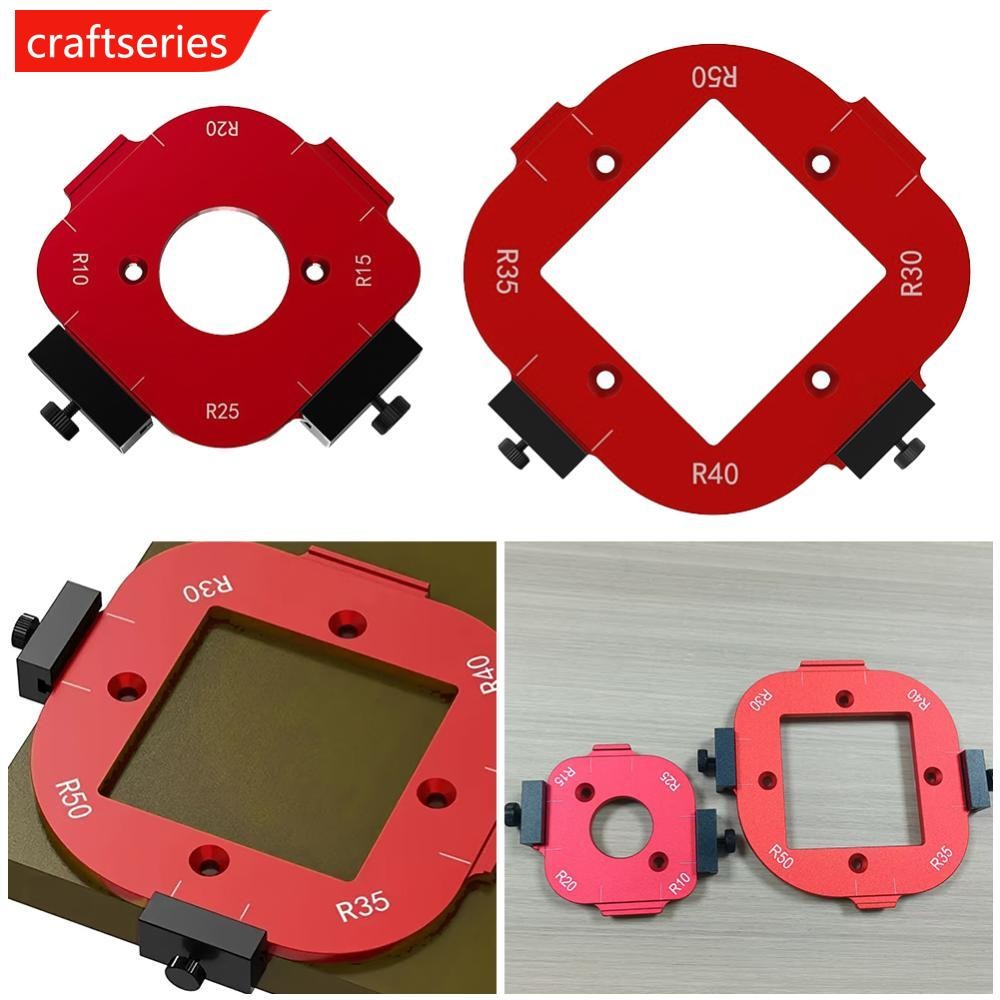 CRAFTSERIES Woodworking Router Arcs Angle Positioning Template Corner ...