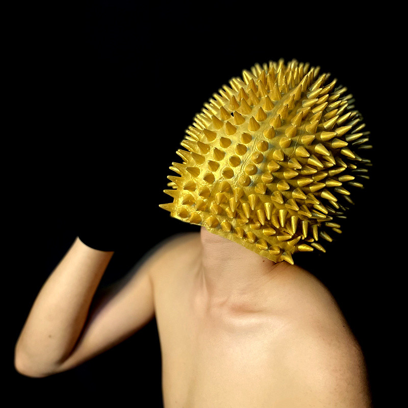 Durian Fruit Latex Mask - Full Face Novelty Headgear for Cosplay and ...