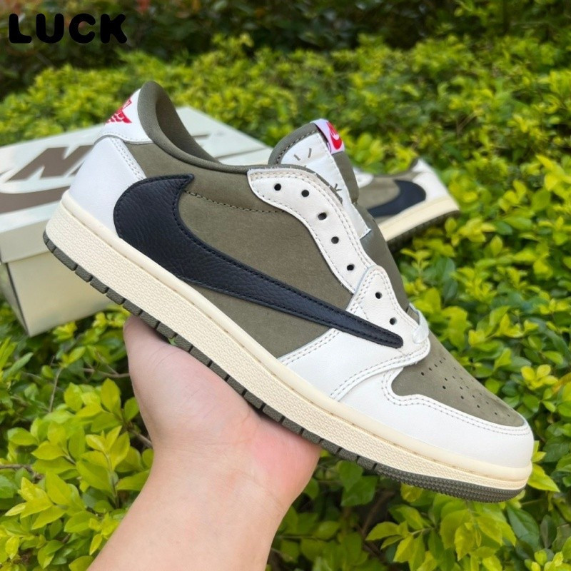 Nike 6 colors Travis Scott x Air Jordan 1 Retro Low OG “Medium Olive ...
