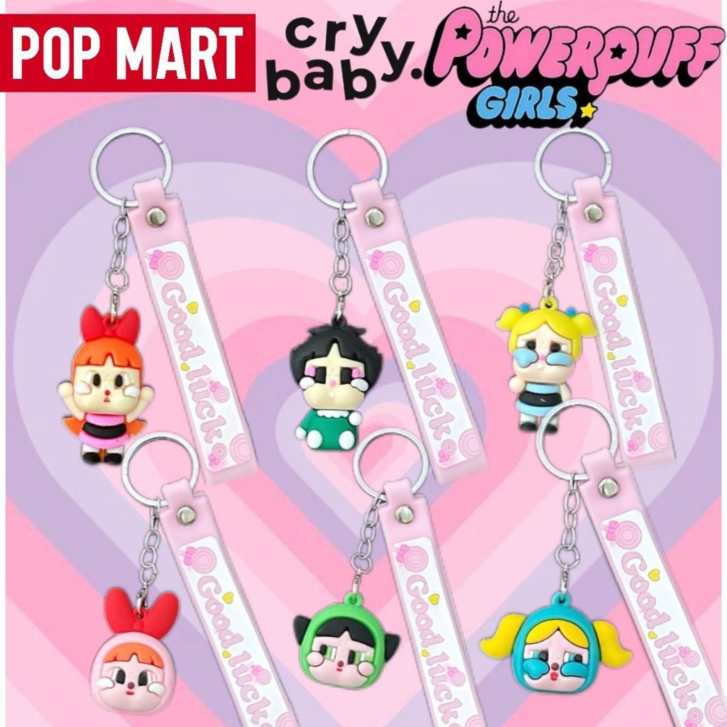 Powerpuff Girls x Crybaby Keychain Series Vinyl Face Plush Backpack ...