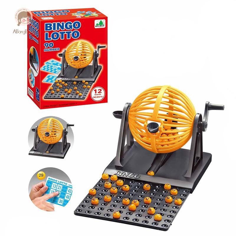 ABongBang Bingo Chips Toys Bingo Game Set Lottery Machine Mini Chips ...