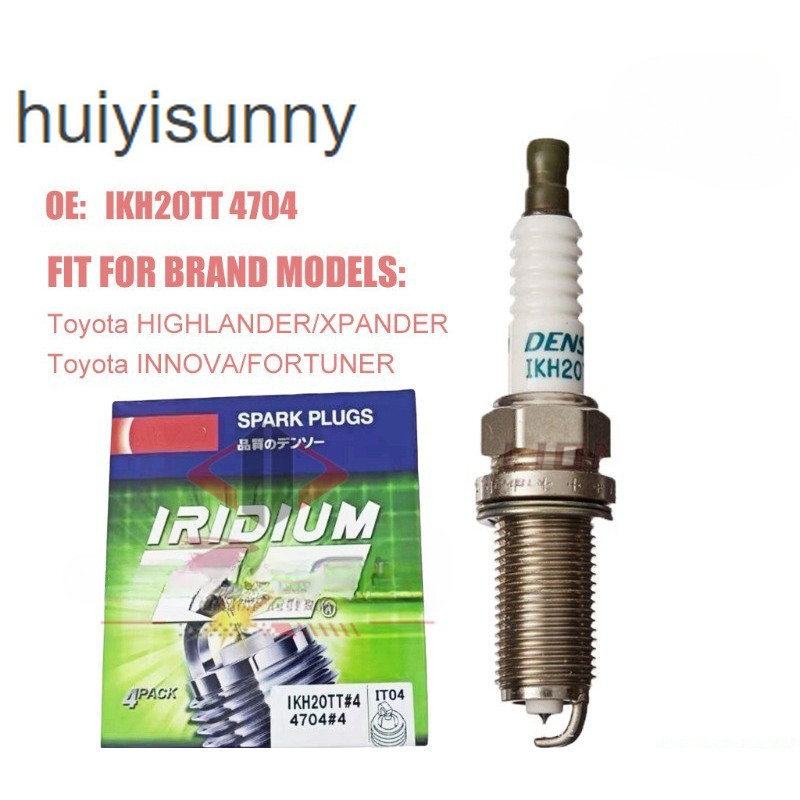 HYS 4pcs DENSO Iridium Spark Plug IKH20TT 4704 forToyota INNOVA ...