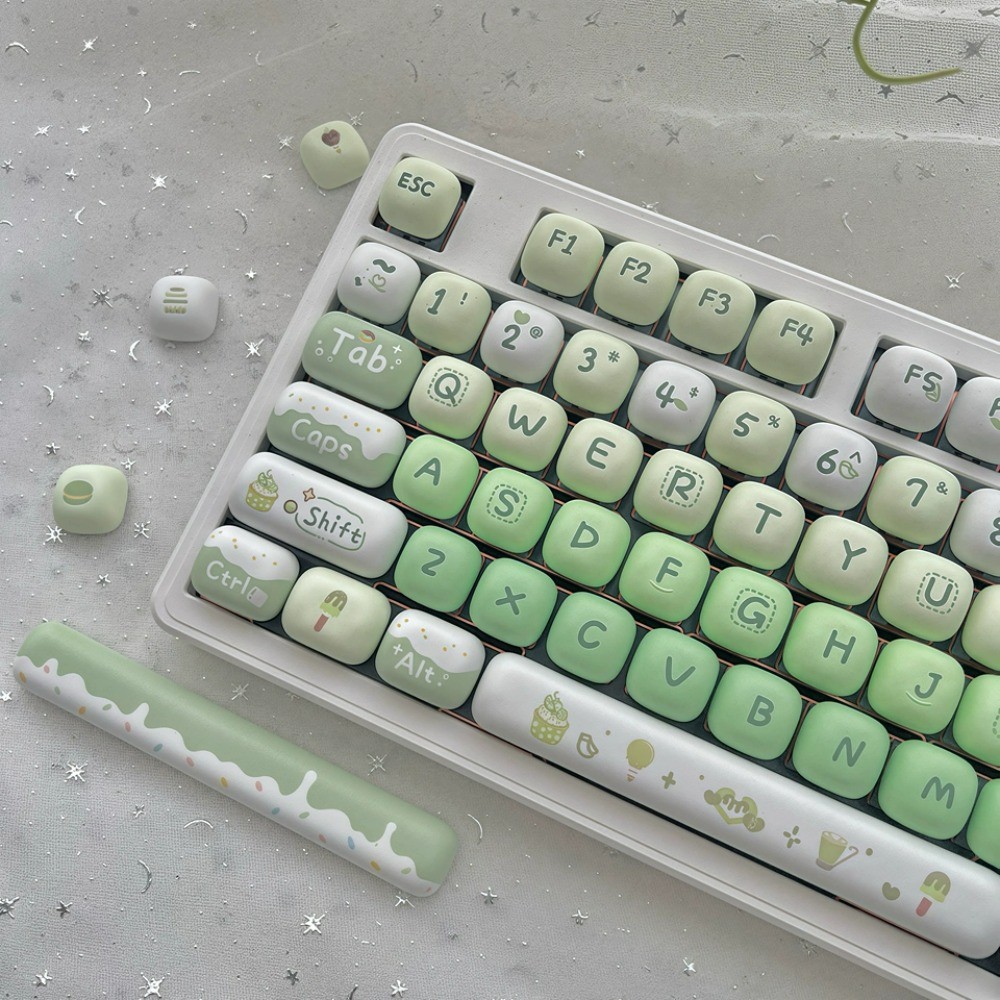 Summer Dessert Keycap MOG Profile 140 Keys PBT Dye Sublimation Kawaii ...