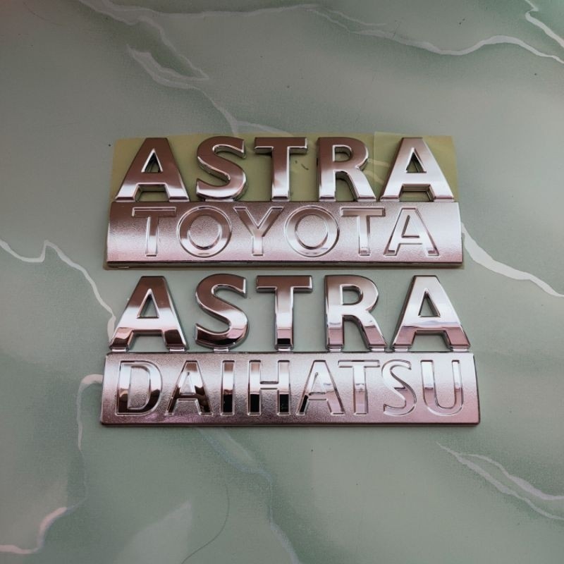 Original ASTRA TOYOTA/ASTRA DAIHATSU written logo Emblem | Shopee Malaysia