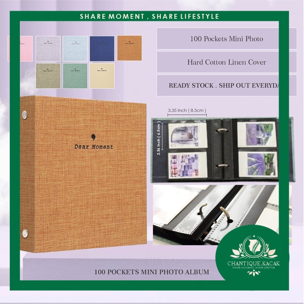 CK Photo Album Candy Colour Instant Photo Album 100 Sheets Pockets ...