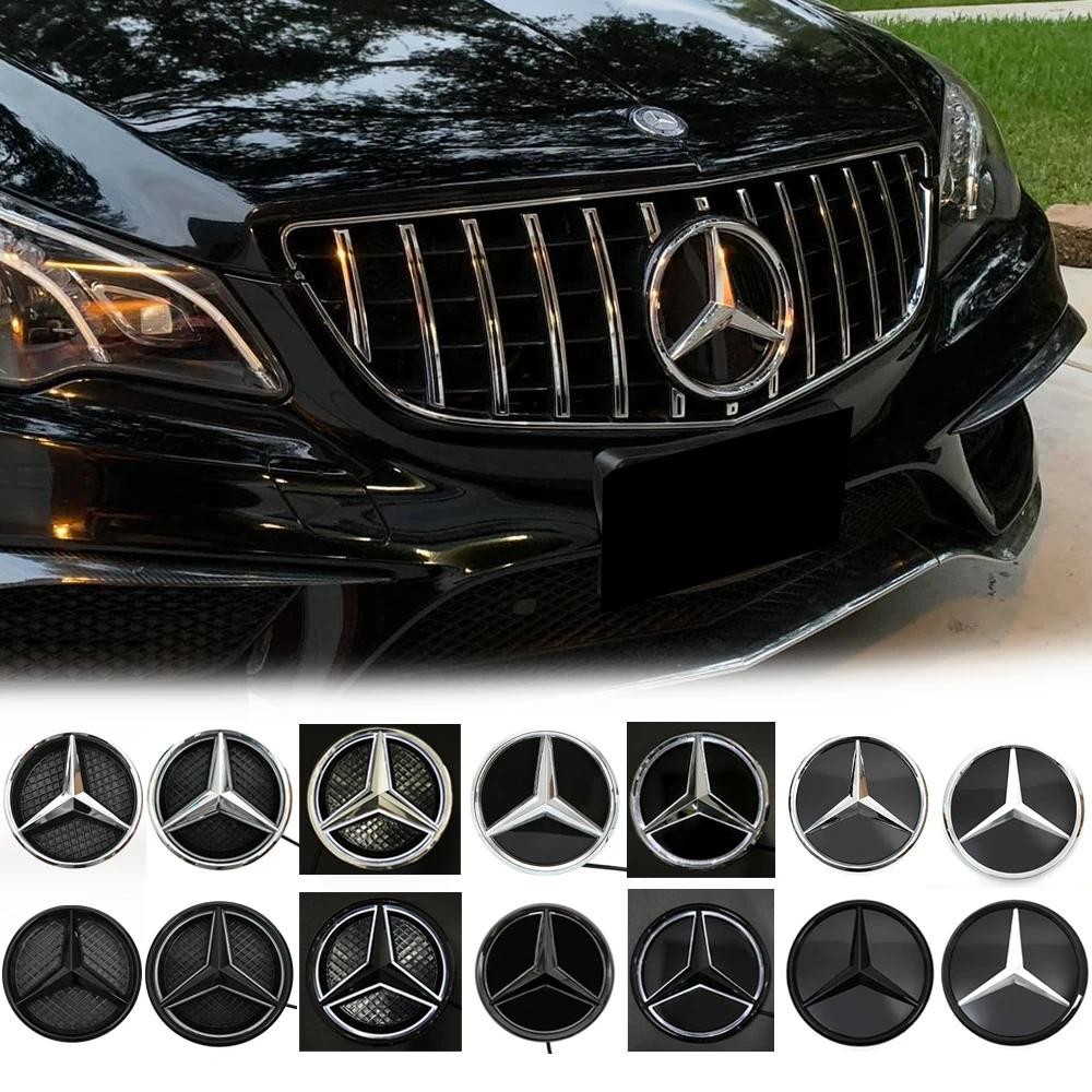 Illuminated Star Badge Car Front Grill LED Emblem Light For Mercedes ...