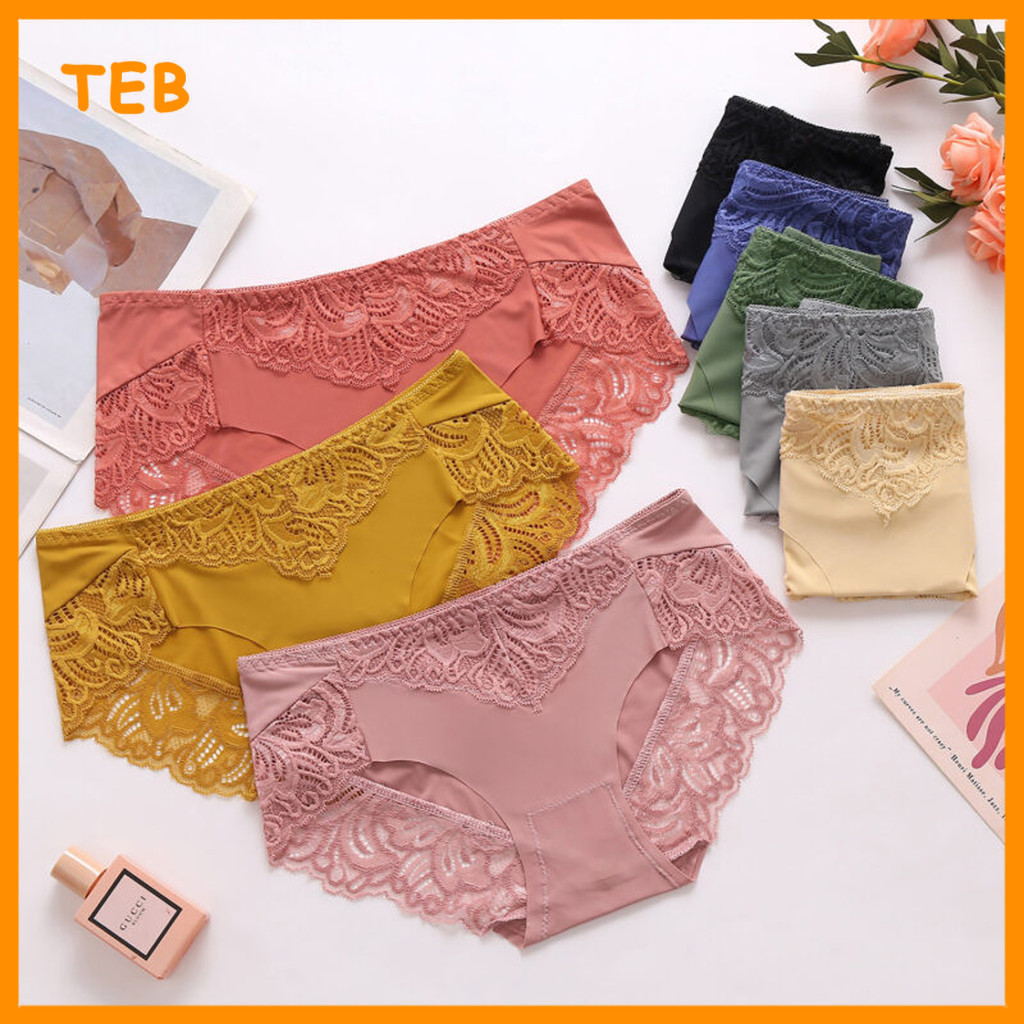 (XL-3XL) Seluar Dalam Renda Corak Lembut & Selesa | Lace Classic ...