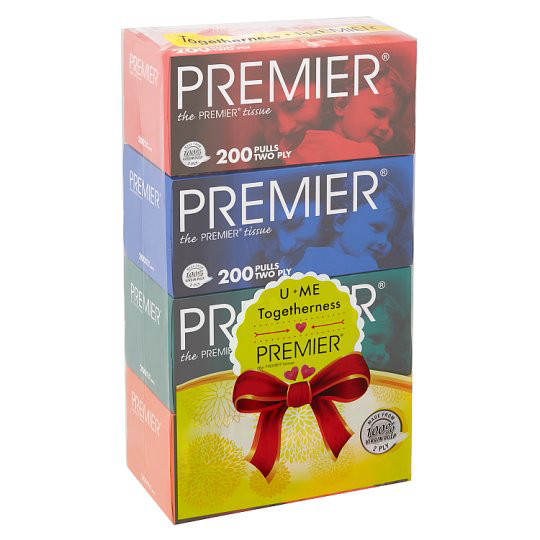 PREMIER Facial TIssue Box 2 Ply 200S X 4 | Shopee Malaysia