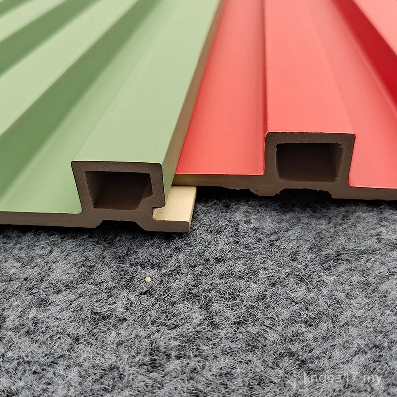 WPC Foam Kayu Plastik Hijau Mesra Alam Kayu Gentian Buluh Jaring Grid ...