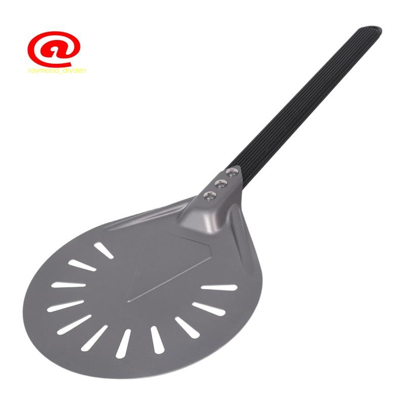 Turning Pizza Peel with 8 inch Aluminum Round Pizza Paddle, 23.6 inch ...