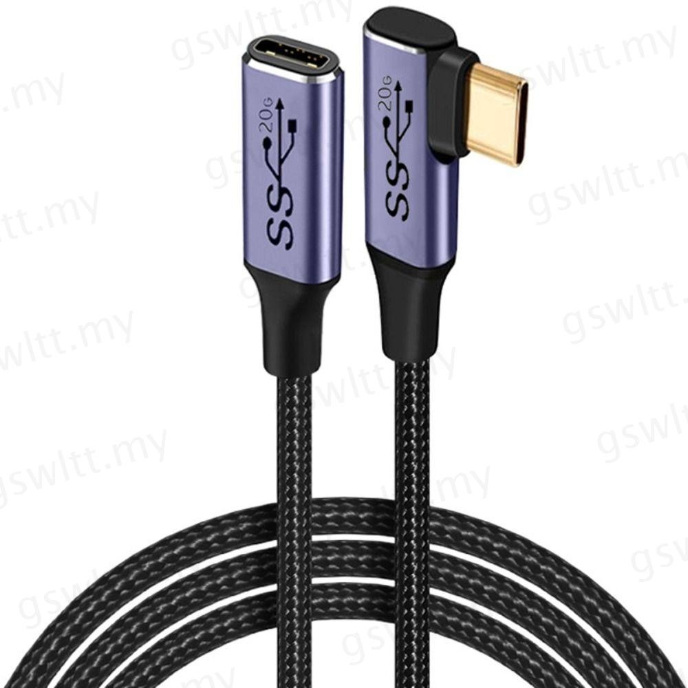 GSWLTT USB 3.2 Gen 2 Type-C Cable, Male to Female PD 100W USB-C Extension Wire, Professional ...