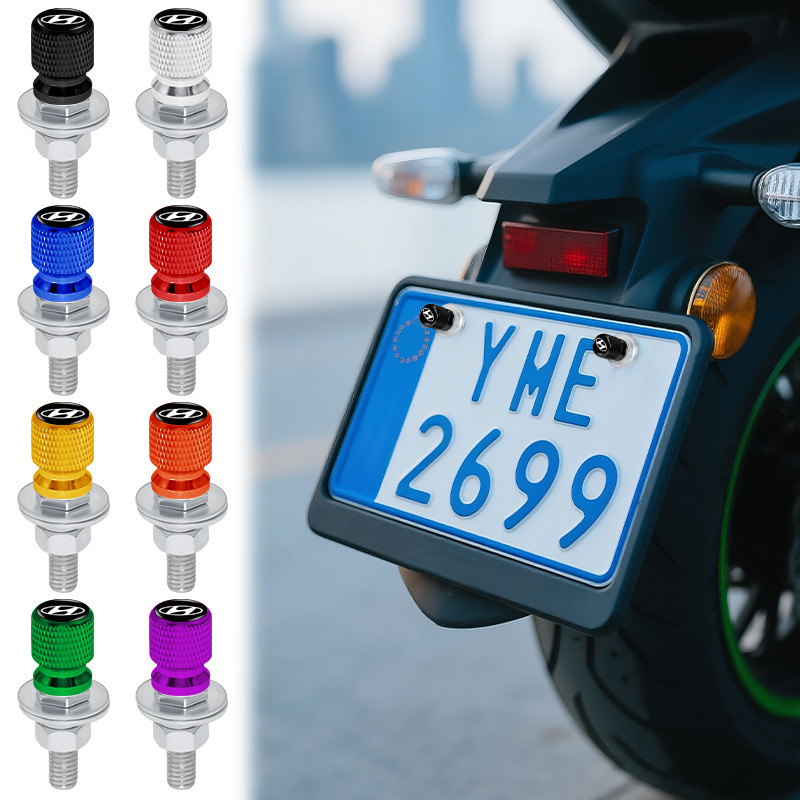 Car License Plate Fixed Bolt Threaded Design Screws for Hyundai Santa ...