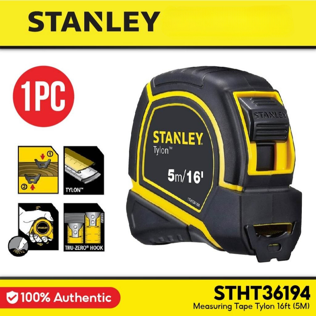 STANLEY Tylon Measuring Tape Rule(STHT36193 | 3M/10ft)(STHT36194 | 5M ...