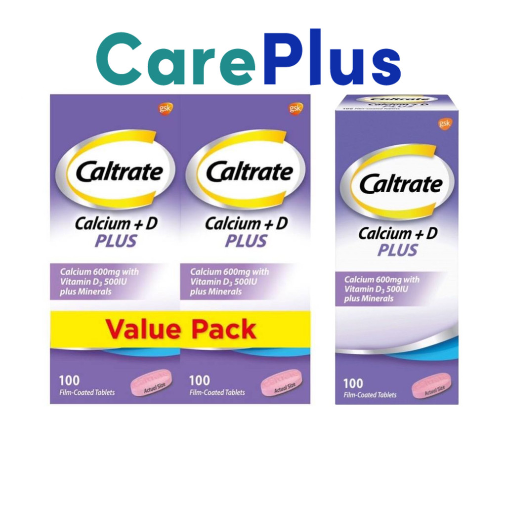 CALTRATE CALCIUM+D PLUS 100'S | 100'SX2 (EXP 03/2026) | Shopee Malaysia